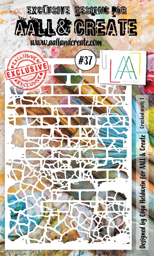 Masking Stencil A6 Cracked Walls 1 (AALL-PC-037) | bol.com