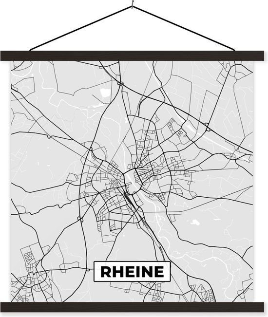 Posterhanger incl. Poster - Schoolplaat - Rheine - Kaart - Stadskaart ...