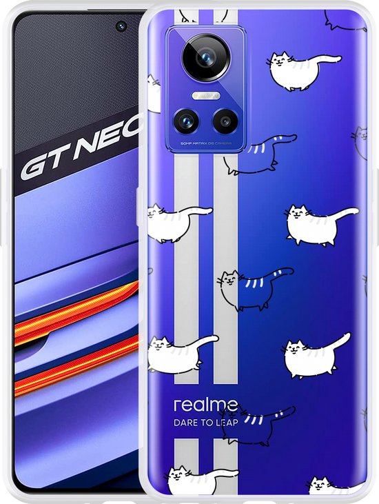 Realme GT Neo 3 Hoesje Love my Cat - Designed by Cazy | bol