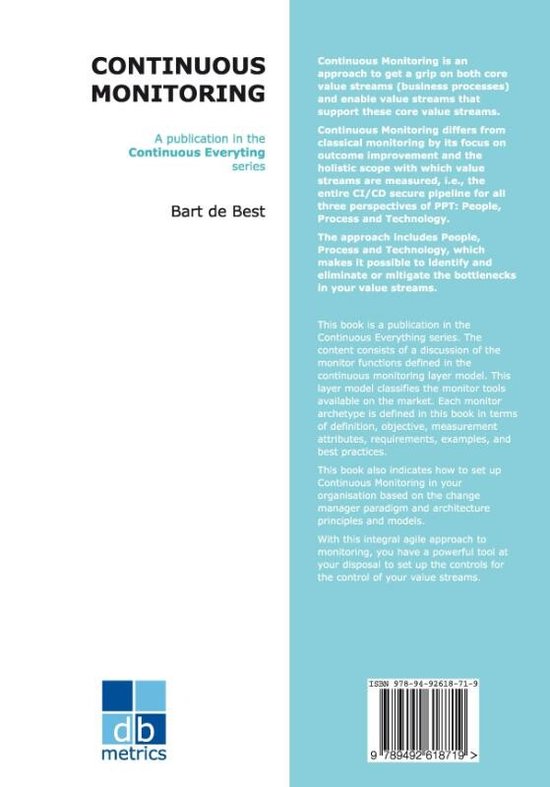 Continuous Everything - DevOps Continuous Monitoring | 9789492618719 | Bart de Best... | bol.com