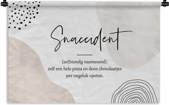 Wandkleed - Wanddoek - Quotes - Snaccident definitie - Spreuken ...