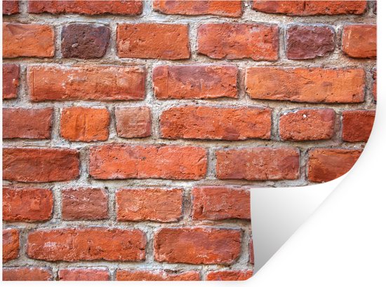 Muurstickers - Sticker Folie - Muur - Baksteen - Rood - 160x120 cm ...