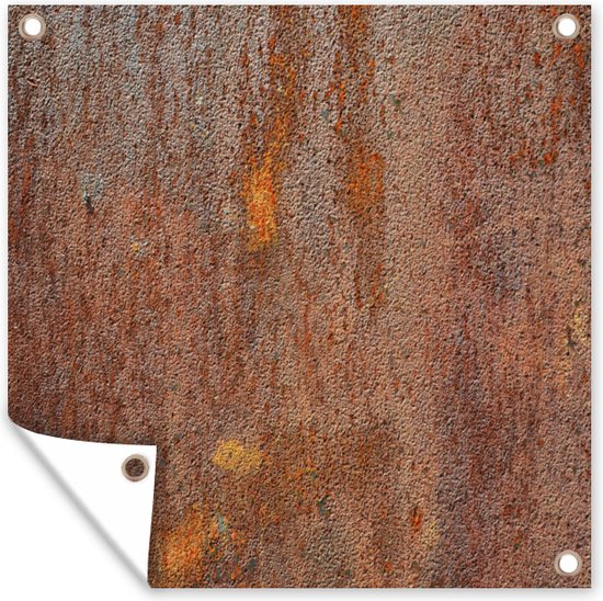 Tuin poster IJzer - Roest - Industrieel - Staal - 200x200 cm | bol.com