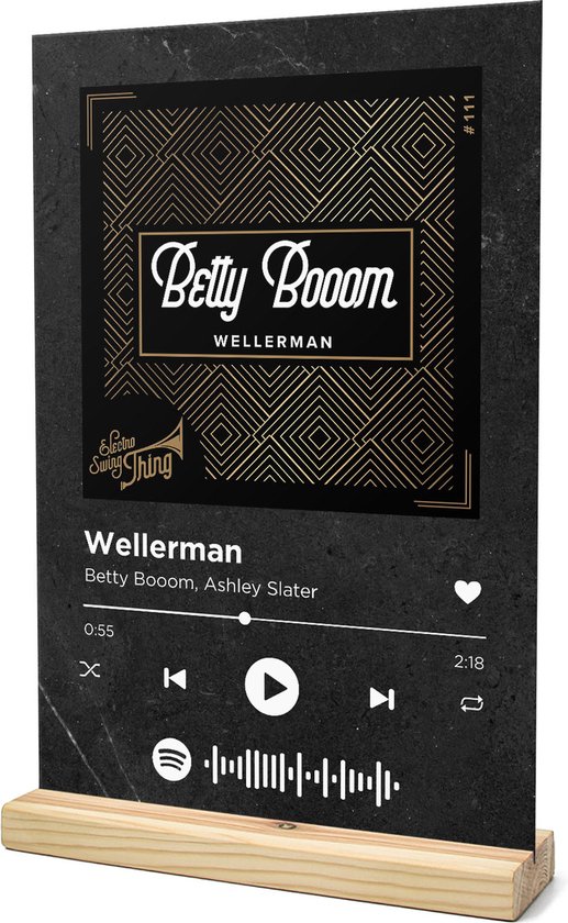 Songr Spotify Muziek Bordje - Wellerman - Betty Booom, Ashley Slater ...