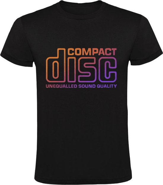 Compact disc Heren T-shirt | muziek | cd | muziek luisteren | cd speler ...