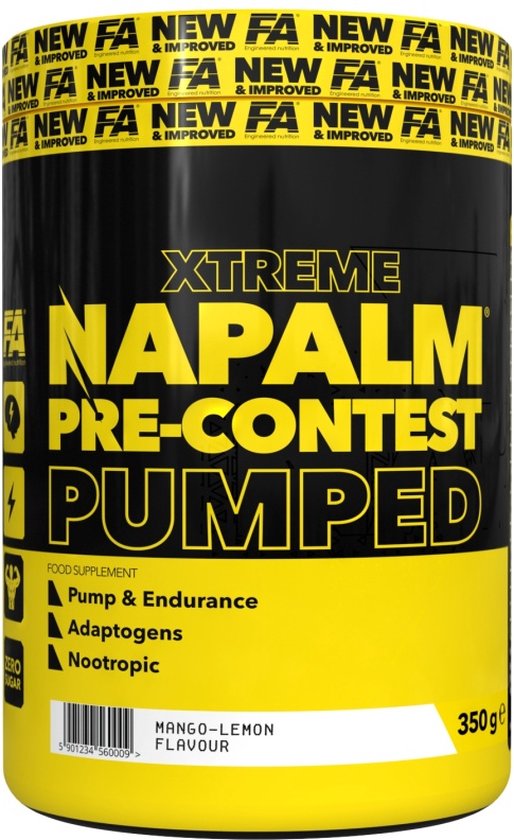 FA Xtreme Napalm - Pre-contest pumped - Pre workout - Muscle pump ...