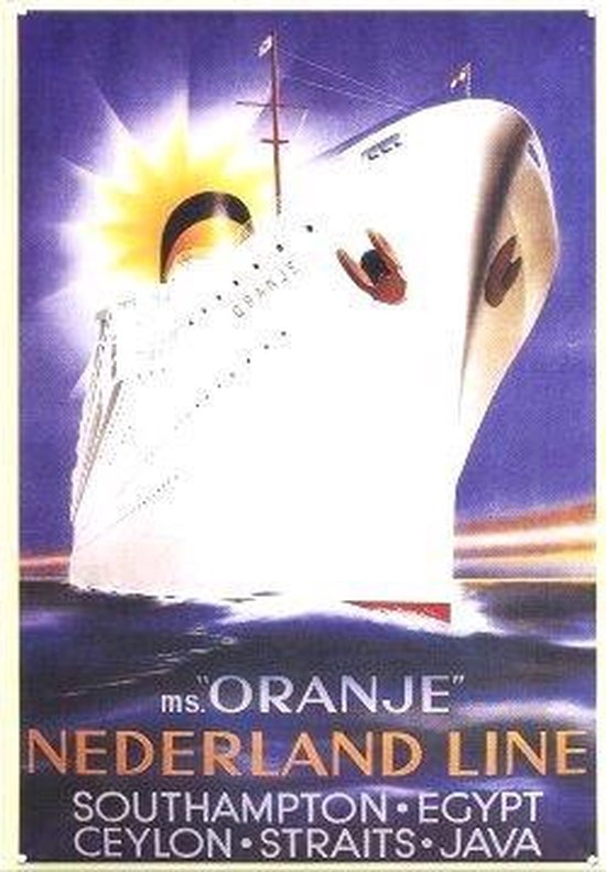 Nederland Line reclame ms Oranje reclamebord 20x30 cm | bol.com