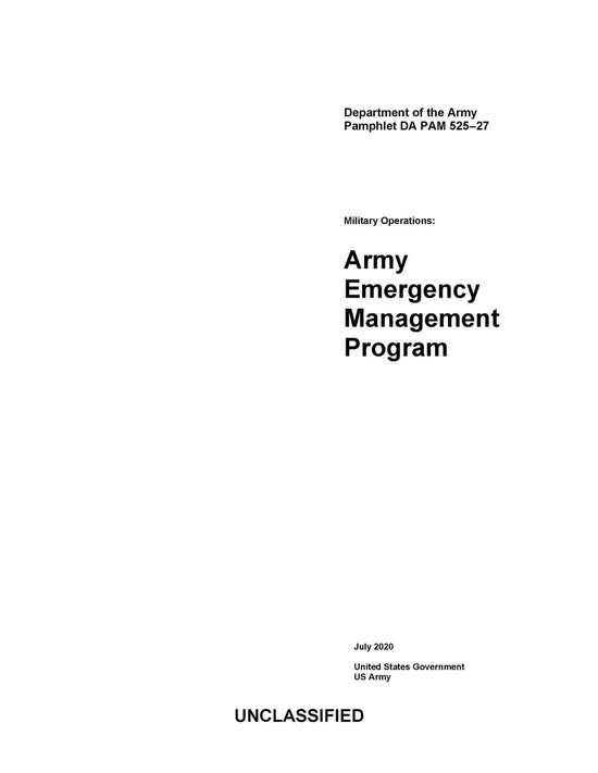 Department of the Army Pamphlet DA PAM 525-27 Military Operations: Army ...