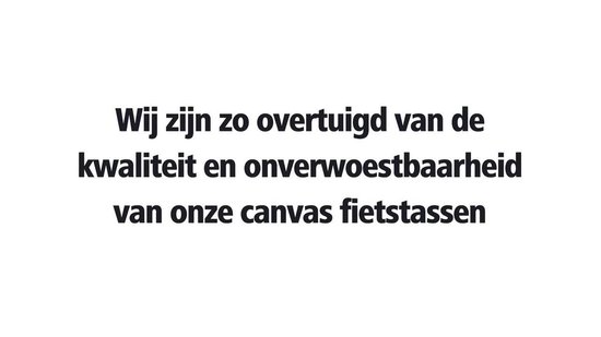 FastRider Canvas 94 Dubbele Fietstas - Bevat snelsluitingen, uitsparing ...