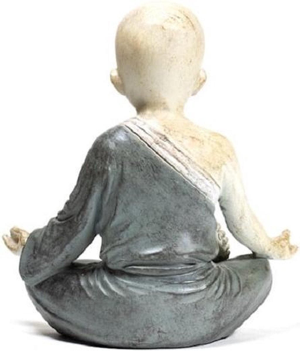Yoga Monnik Beeldje Ohm Grijs | bol.com
