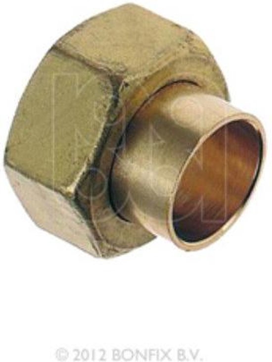 Bonfix 2- en 3-delige messing koppelingen 2-delige rechte koppeling 3/4 x 15 - met... | bol
