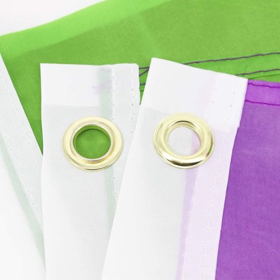 Genderqueer Vlag - Grote Gender Queer Flag - LGBT Gay Pride Vlaggenmast Vlag - Van... | bol