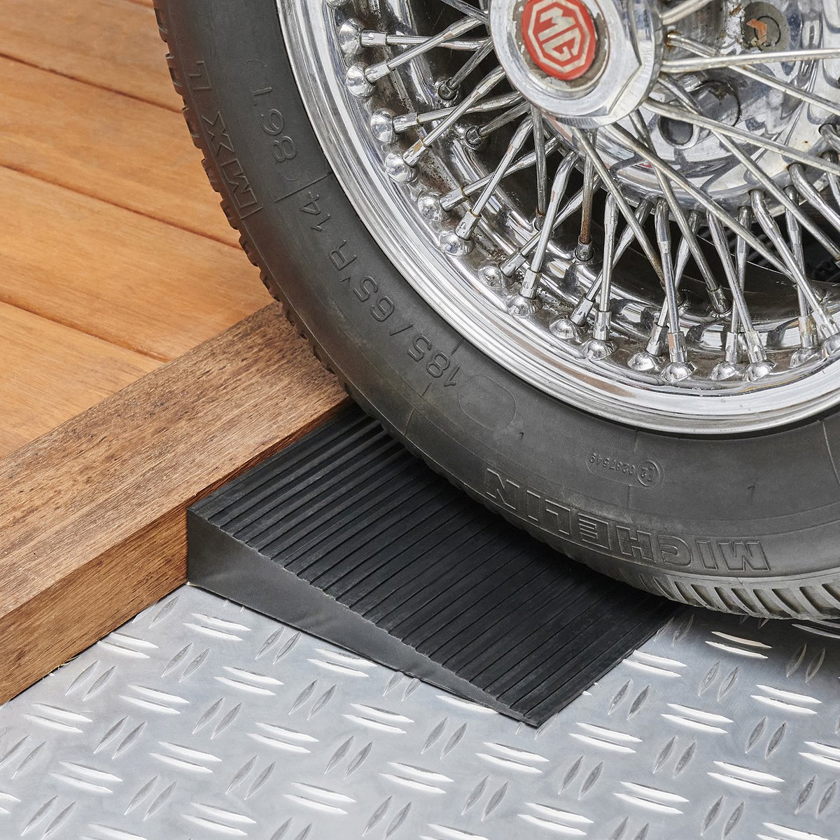 Datona® - Rubberen drempelhulp 25 mm oprijhelling rijplaat drempelplaat ...