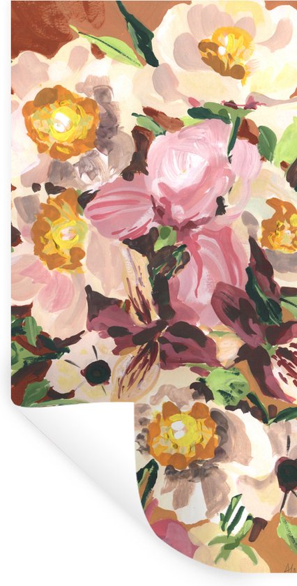 Muurstickers - Sticker Folie - Bloemen - Planten - Orchidee - Kunst - 60x120 cm -... | bol