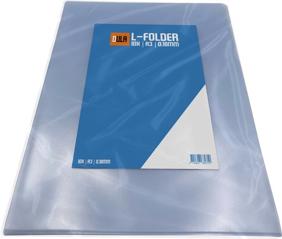 DULA - L-mappen - Insteekmappen - A3 - Extra dik 0,18mm - Nerf - 10 ...