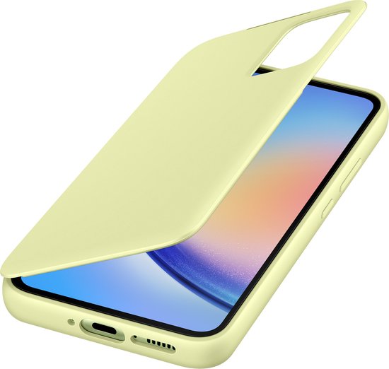 Samsung Smart View Wallet Case - Samsung Galaxy A34 - Lime | bol.com