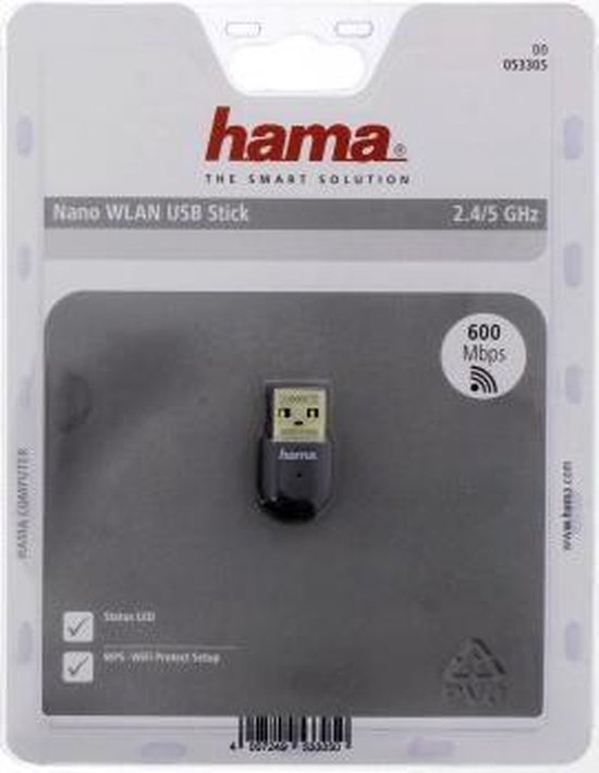 Hama AC600 Nano-wifi-USB-stick 2.4/5 GHz | bol