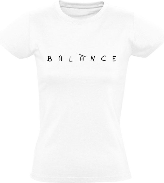 Balance Dames T-shirt | balans | balanceren | evenwicht | bol