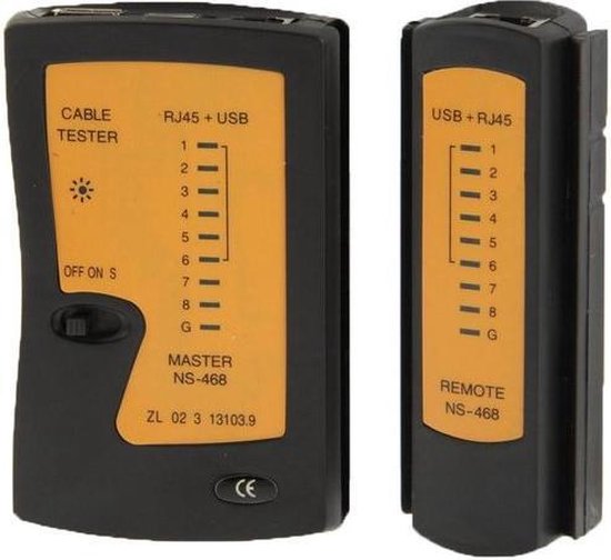 By Qubix UTP Internet - ethernet - netwerk Kabel Tester RJ11 RJ45 | bol