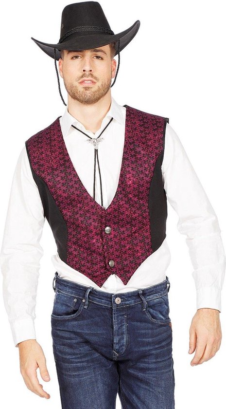 Cowboy & Cowgirl Kostuum | Cowboy Vest Phoenix Man | Maat 58 | Carnaval ...