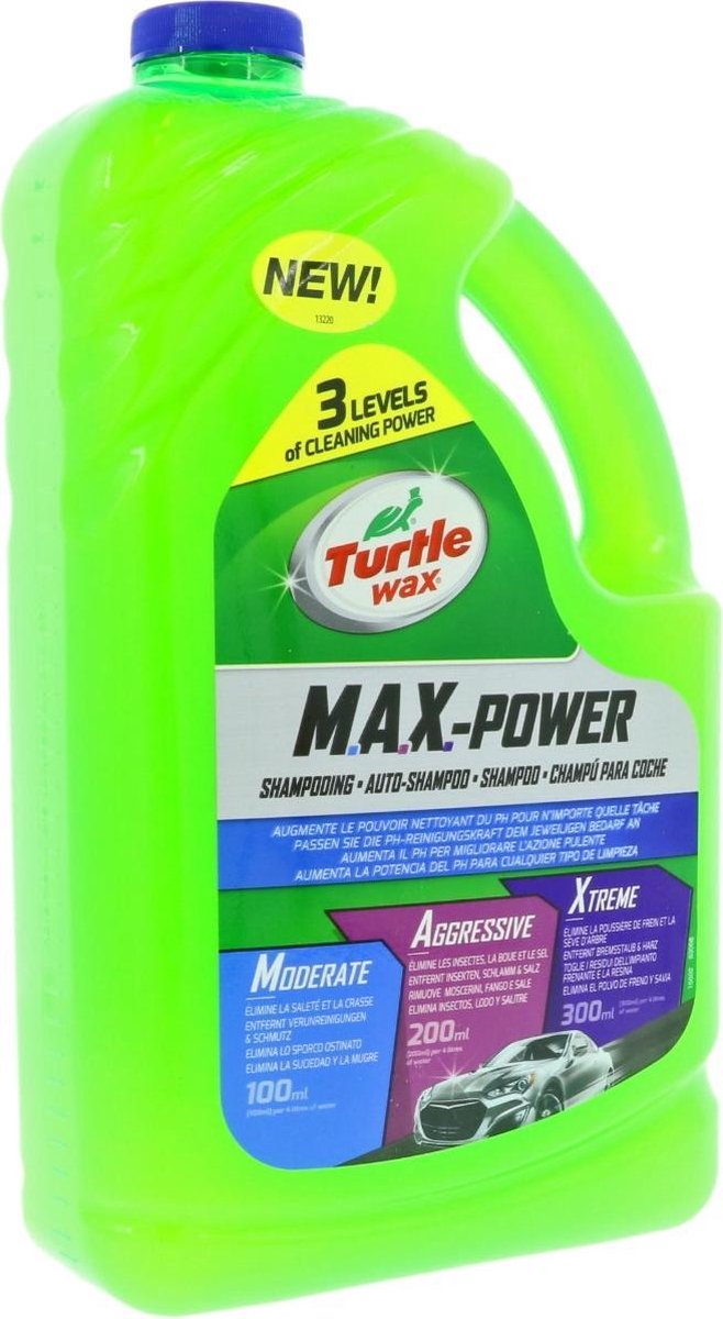 Turtle Wax Max Power Carwash Auto Shampoo 3L | bol.com
