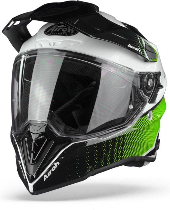 Airoh Commander Progress Lime Gloss Integraalhelm - Motorhelm - Maat S ...
