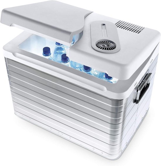 Draagbare elektrische aluminium koelbox - 39 liter, 12 V en 230 V - Voor auto,... | bol