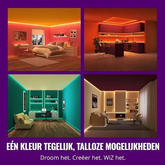 RGB LED Strip 15 Meter - 16 Miljoen Kleuren en Wittinten - Op Maat Te ...