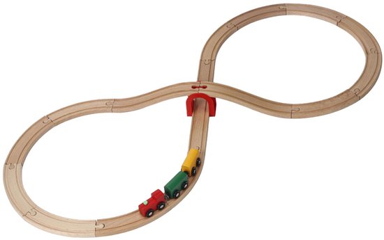 Houten Trein Set, 20dlg. | bol