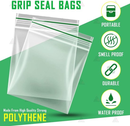 Duurzame Zip Lock Zakken 40 x 40 mm - Pack van 100 | Veelzijdige ...