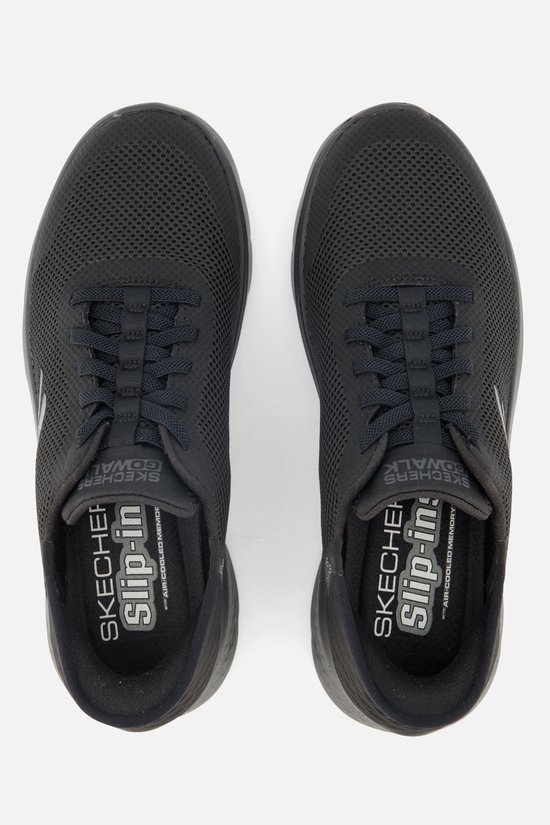 Skechers Slip-ins Go Walk Flex - Hands Up - Heren Instappers - Zwart | bol