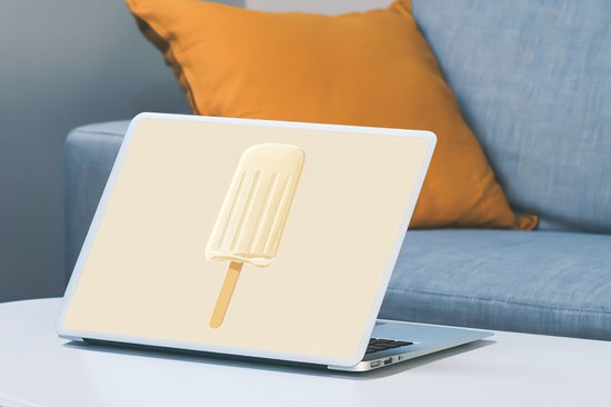 Laptop sticker - 15.6 inch - Minimalistisch - Waterijsje - Stokje ...