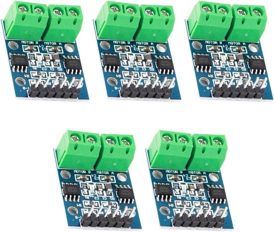 5x Dual DC Stepper Motor Driver Controller Boards - H-Bridge Module | bol