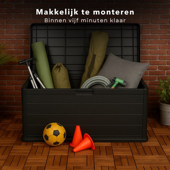 Cheqo® Kussen Opbergbox - Kussenbox - Tuinkussenbox - Tuinkussen Box ...