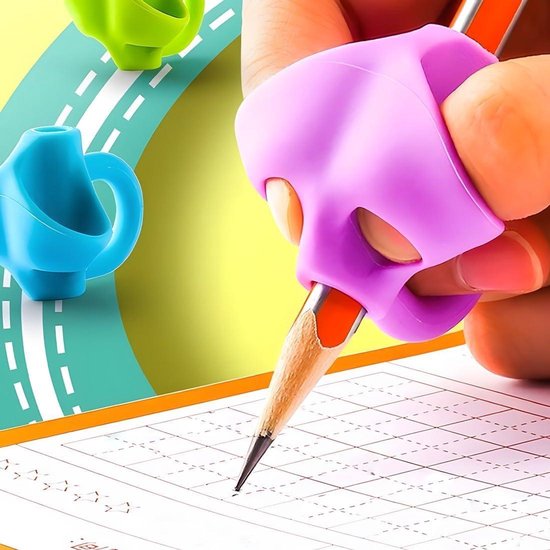 Pencil Grip for Children Pen Handle 10 Pieces - Writing Aid for Body ...