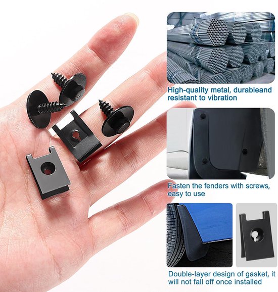 40 Stuks U-Clips en Shroeven Set - Interieur Trim Bevestigingsmiddelen ...