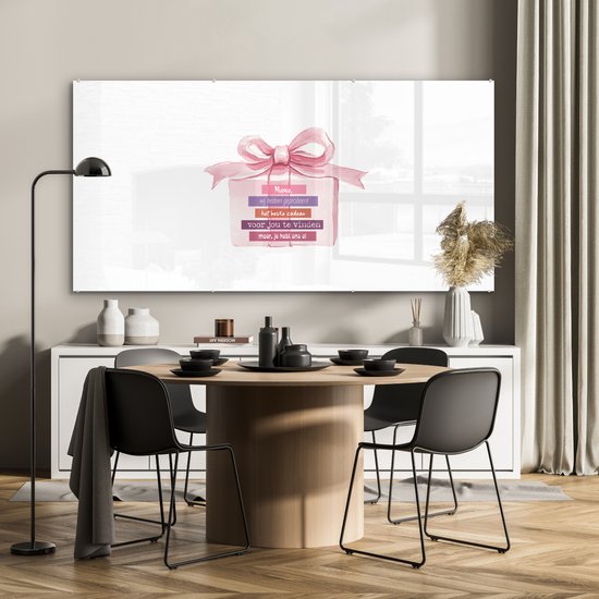 Cadeau - Strik - Tekst - Roze | bol
