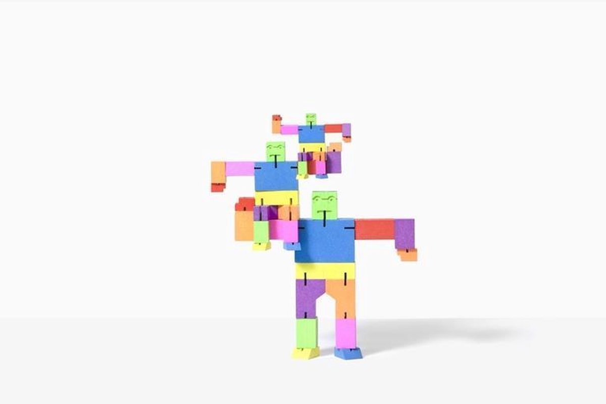 Areaware - Robot Puzzel Cubebot - Small - Multicolor | bol.com