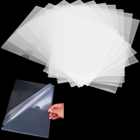 A4 Snijmapjes - 50 stuks - Transparant - Voor A4 papier - Kunststof ...