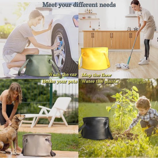 Opvouwbare Emmer 20 Liter - Multifunctioneel Waterreservoir voor ...