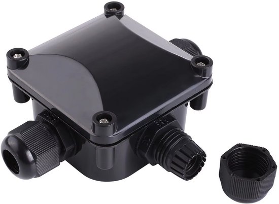 Aansluitdoos - Behuizing - Kabeldoos - Opbergbox - 3-Weg - Waterdicht ...