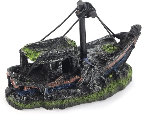 Shipwreck Aquarium Ornament - Kunstmatige Hoge Simulatie Lost Wrecked ...