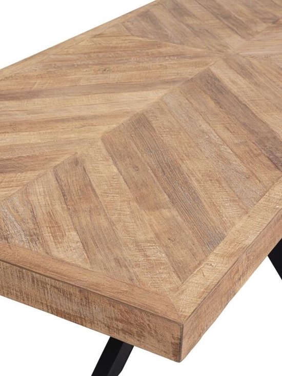 DTP Home Dining table Einstein rectangular,77x260x100 cm, recycled ...