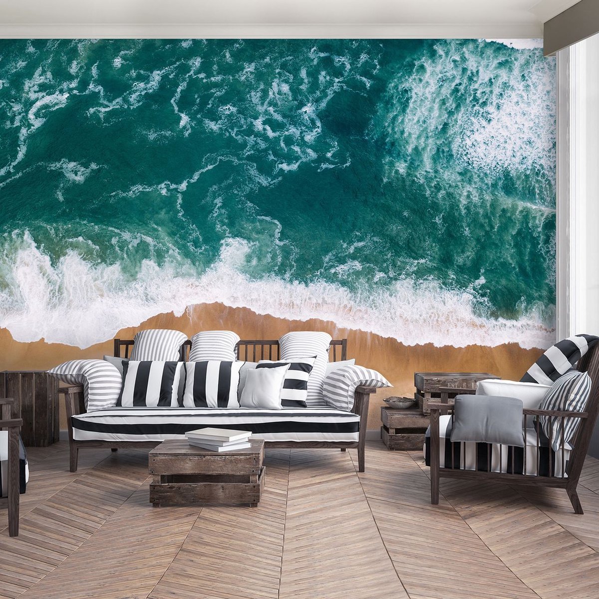 Fotobehang - Vlies Behang - Zee en Strand - 368 x 254 cm | bol.com