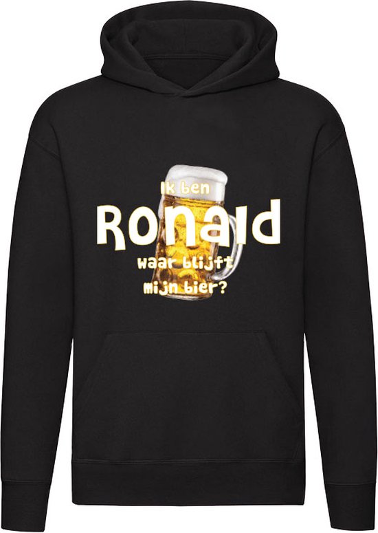 Ik ben Ronald, waar blijft mijn bier Hoodie - cafe - kroeg - feest ...