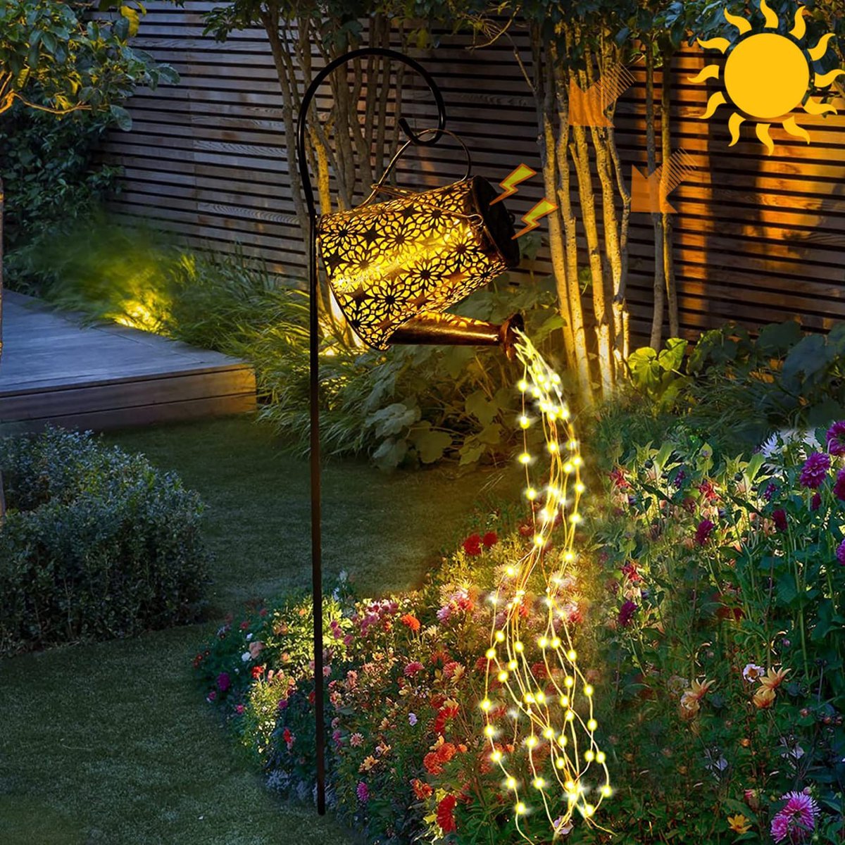 Decoratieve Solar Tuinverlichting - Led buitenverlichting met sensor ...