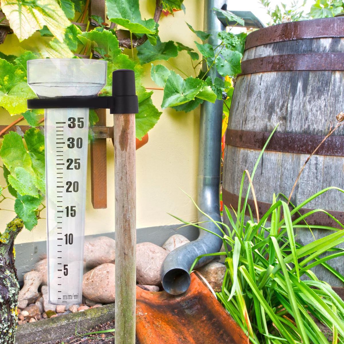 Relaxdays 20x regenmeter - set - neerslagmeter - in tuin - kunststof ...