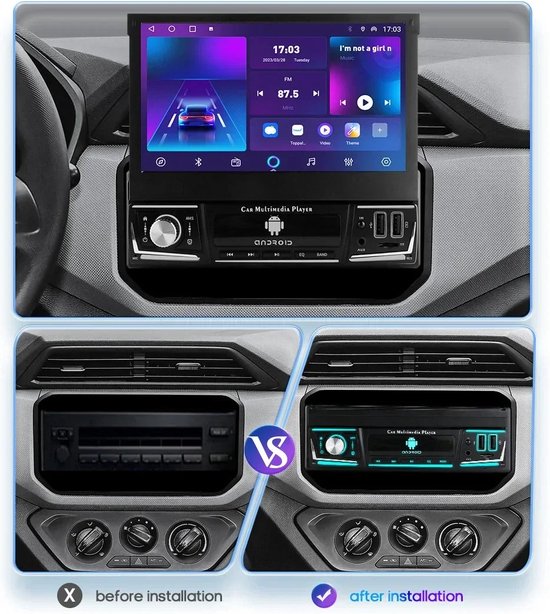 Ossuret - Auto Multimedia Speler - Universeel - 7 Inch - RDS - USB - 1 ...