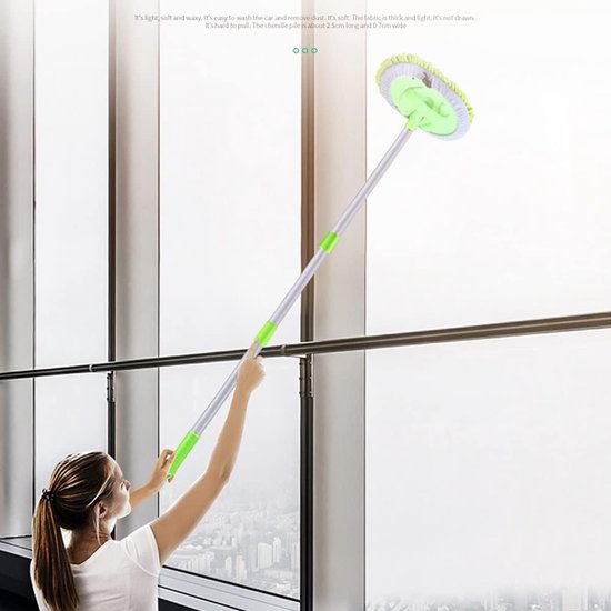 Uitschuifbare Aluminium Wasstraat Borstel 55-108CM Lange Handled 2 in 1 ...