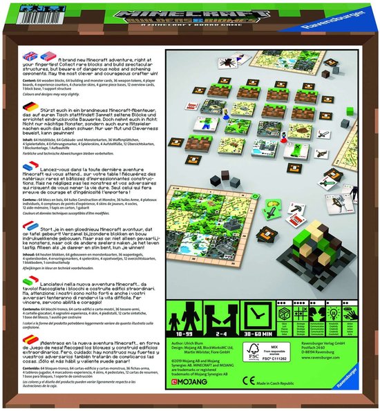 Ravensburger Minecraft Bordspel - Spannend Gezelschapsspel | bol